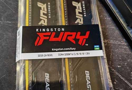 Оперативная память Kingston Fury Beast DDR4