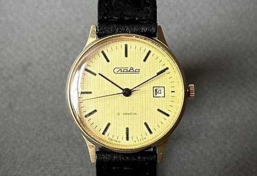 Слава «Вафельный циферблат» - наручные часы СССР