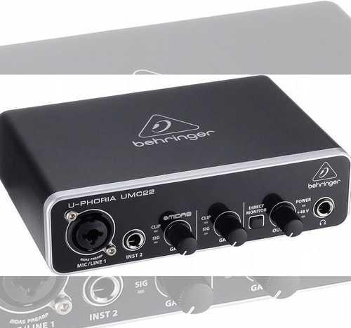 Звуковая карта behringer u-phoria umc 22