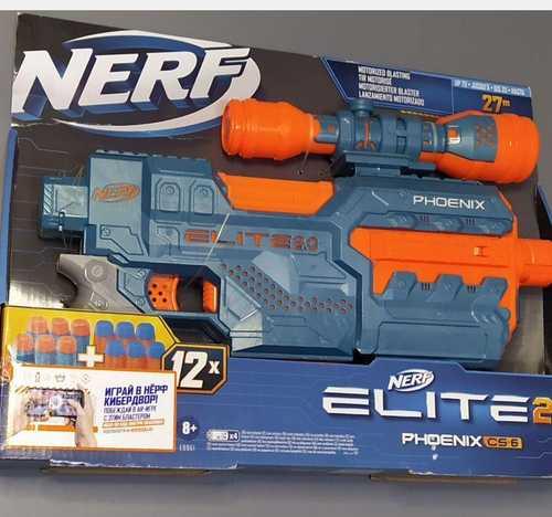 Новый бластер Nerf elite 2.0 Phoenix оригинал