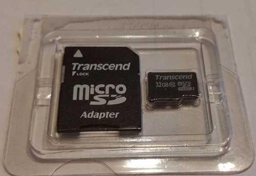 Карта памяти Transcend MicroSD 32 Гб