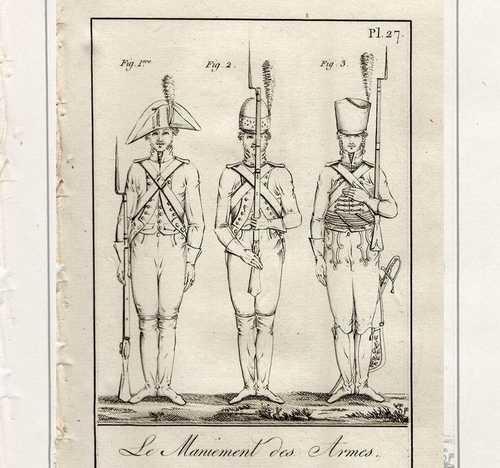Гравюры. 1804 г. Военная форма. Солдаты. Кавалерия
