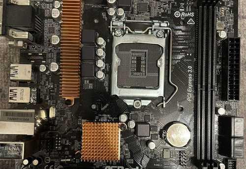 Материнская плата asrock h110m-dvs