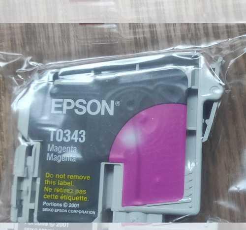 Картридж epson t0343