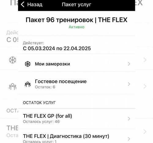 Абонемент The flex