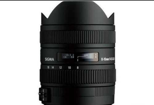 Sigma AF 8-16mm f/4.5-5.6 DC HSM Canon.Новый
