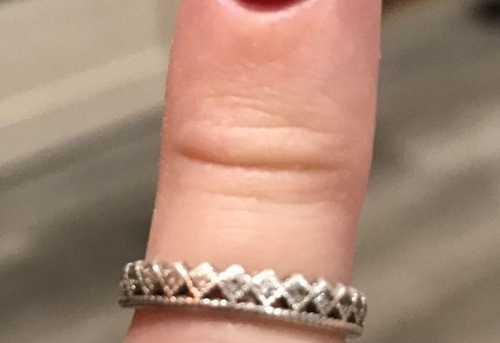Серебряное кольцо 14 размер
