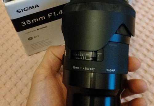 Sigma 35mm 1:1,4 DG 67 (Art)
