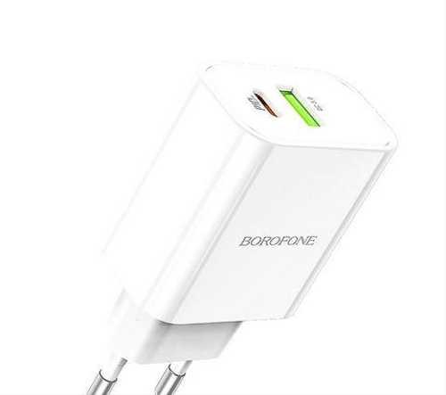 Блок питания сетевой 1 USB, Type-C Borofone BA55A