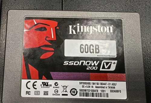 SSD накопитель kingston SVP200S360G 60Gb