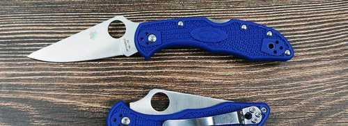 Складной нож Spyderco Delica 4 Blue FRN