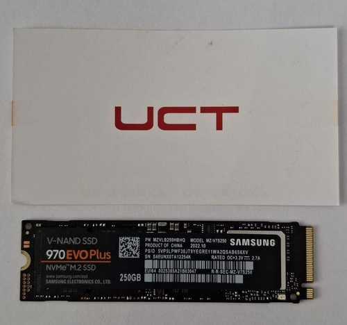 Накопитель SSD M.2 samsung 970 EVO plus 250Гб (Нов