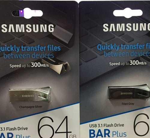 Флешка USB 3.1 64GB Samsung Bar Plus