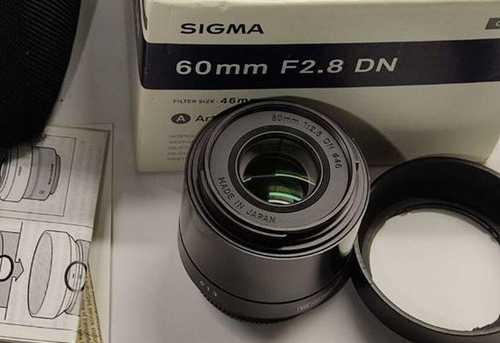Sigma 60mm 2.8 DN art micro 4/3