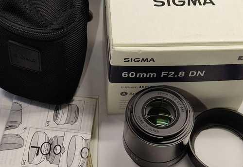 Sigma 60mm 2.8 DN art micro 4/3