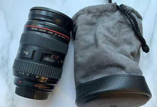 Объектив Canon EF 24-70 f2.8 USM + фирменный мешок