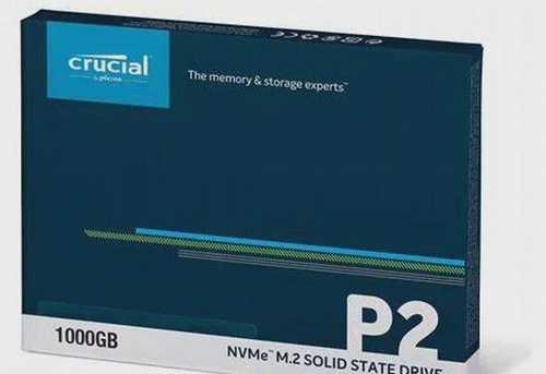 SSD накопитель M.2 Crucial P2 CT1000P2SSD8 QLC 3DN