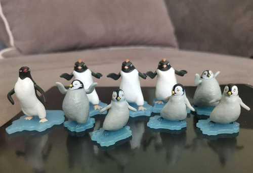 Пингвины из киндер сюрприза 9шт