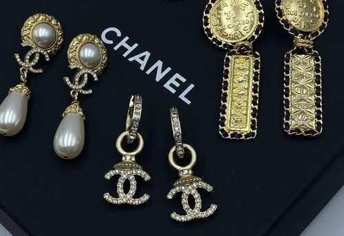 Серьги chanel винтаж