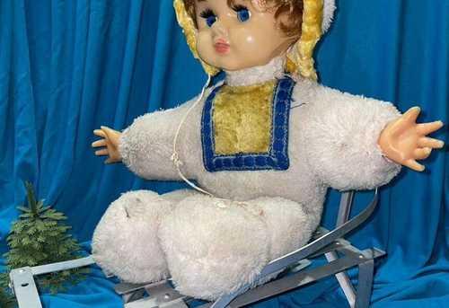 Кукла СССР в зимней одежде Мягконабивная. Нечастая