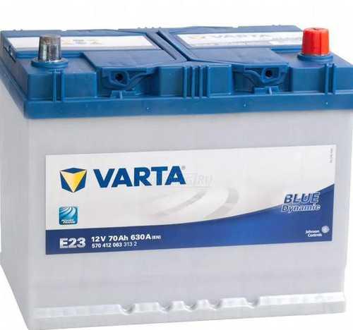 Аккумулятор varta Blue E23 (70R) обр. пол. 70 Ач