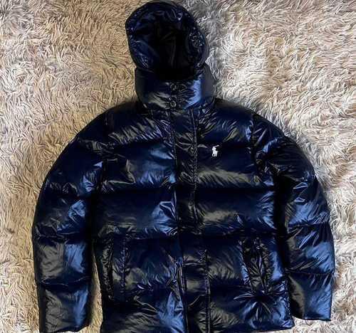 Пуховик Polo Ralph Lauren glossen down jacket blue