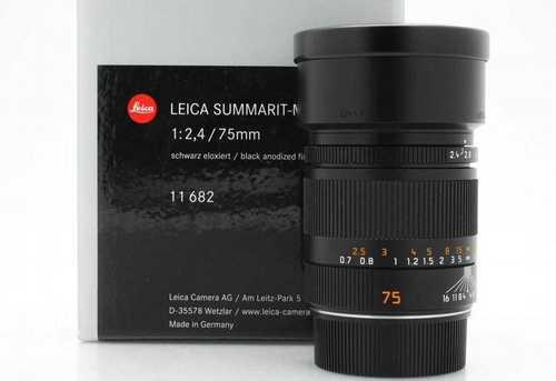 Leica 75mm f/2.4 Summarit-M black