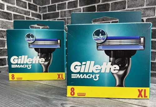 Кассеты лезвия Gillette mach 3 (8 шт)