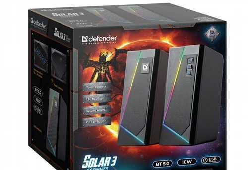 Колонки 2.0 Defender Solar 3 10W Black