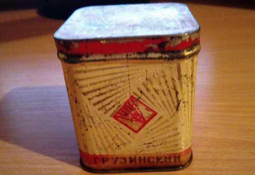 Коробка жестяная под чай. Винтаж. 1958-1960 г,г