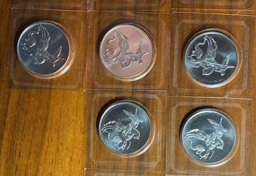 Серебряные инвестиционные монеты России 3 рубля