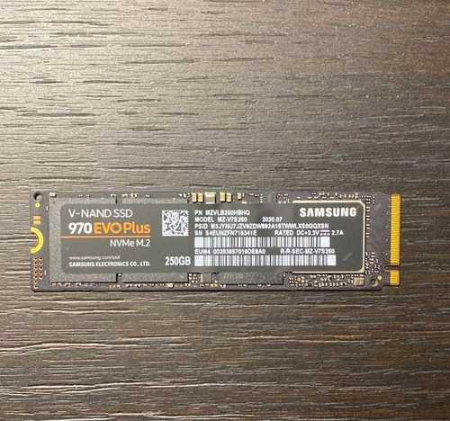 Ssd m2 samsung 970 evo plus 250gb