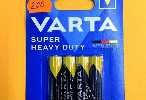 Батарейка Varta superlife R03 AAA BL4 Heavy Duty