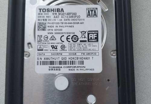 Жесткий диск Toshiba 500gb
