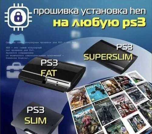 Yстановка Игр на Sony Playstation3 (PS3)