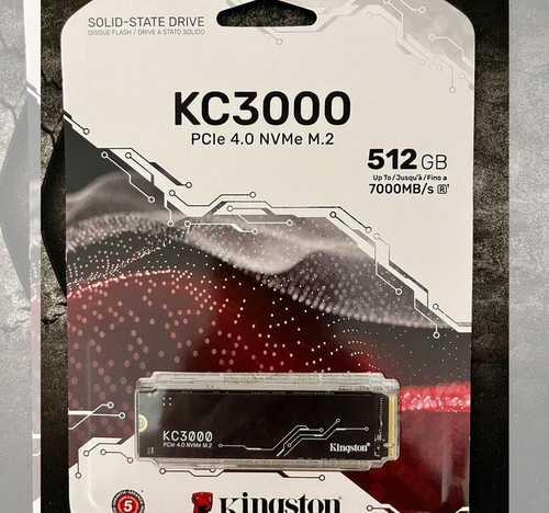 Kingston kc3000 512Gb SSD M2 Новый Чек Гарантия