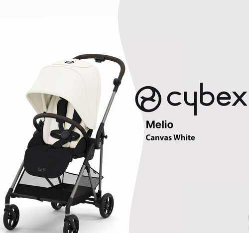 Коляска прогулочная Cybex Melio Canvas White