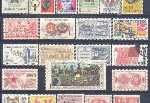 Чехословакия коллекция марок (4 фото) гаш