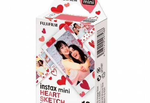 Картридж Fujifilm Instax Mini Heart Sketch, 10 сни