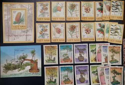 Почтовые марки Вьетнам советские Флора