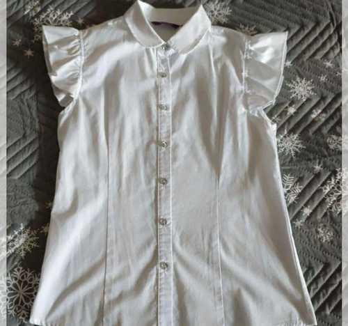 Блузка белая школьная 146