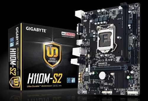 Материнская плата gigabyte ga-h110m- s2h