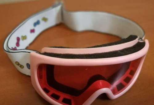 Горнолыжные очки маска Hello Kitty красивые