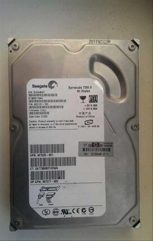 Seagate Barracuda 7200.9 80 GB SATA на запчасти