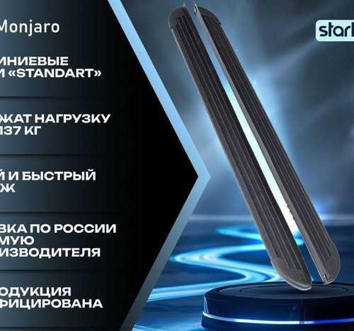 Пороги подножки Geely Monjaro Standart