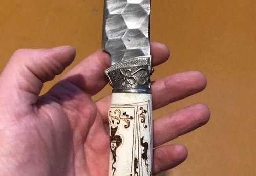 Авторский коллекционный нож ручной работы Дамасск