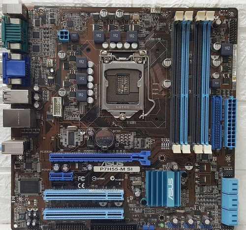 Плата s1156 asus P7H55-M SI (Intel H55)(DDR3)(деф)