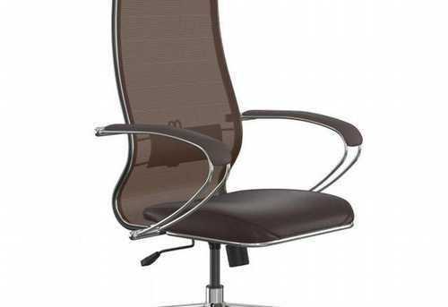 Кресло Метта Ergolife Sit 10, хром, темно-коричнев