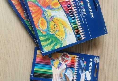 Staedtler цветные карандаши, 12-24цв. Новые