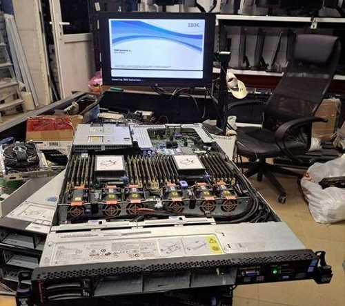 Сервер IBM x3550 M4 2x Xeon E5-2630 v2 192gb